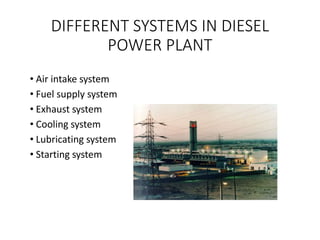 Diesel engine power plant | PPTX
