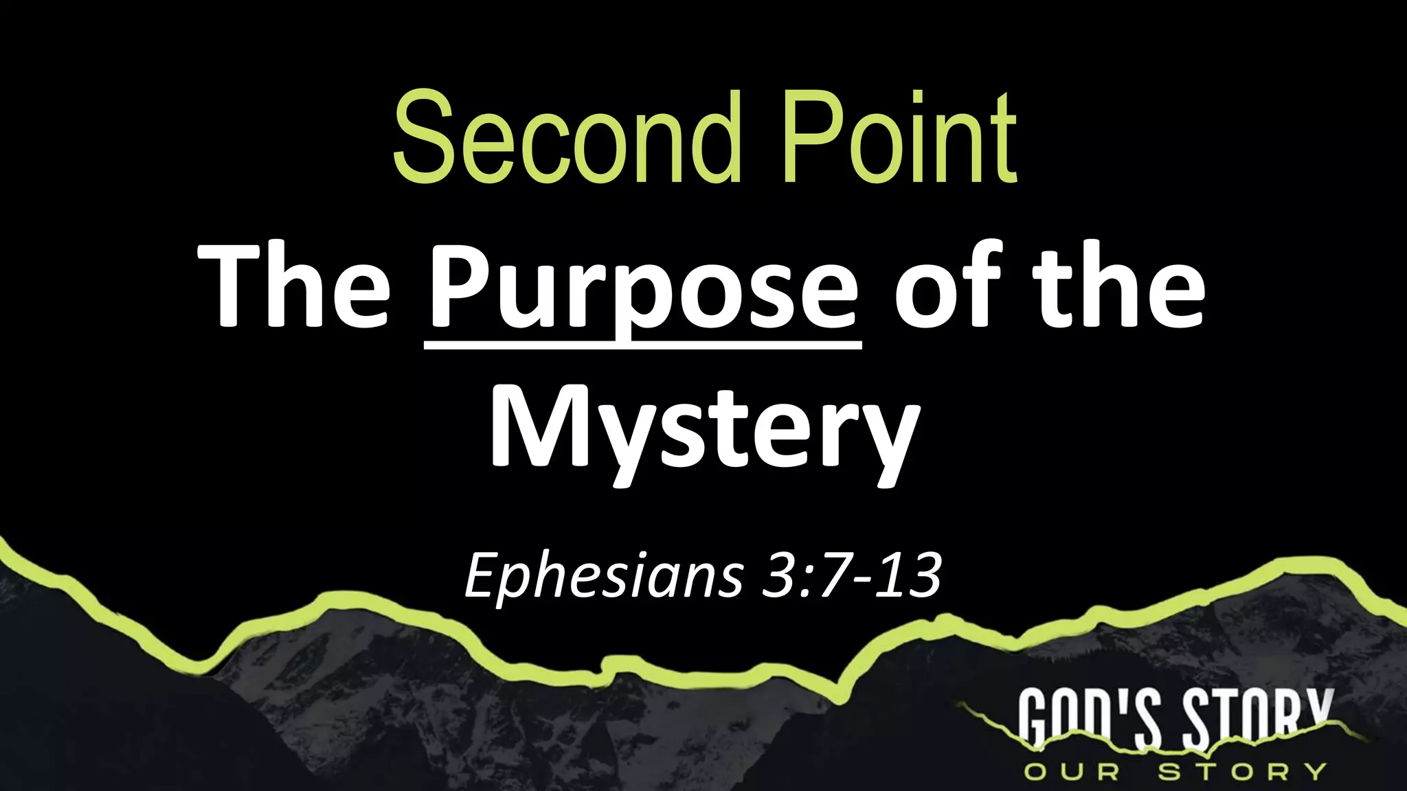 Mystery of Christ | PPTX