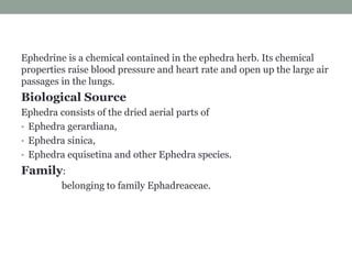 Ephedrine | PPTX