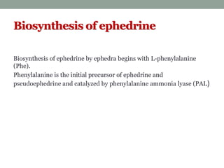 Ephedrine | PPTX