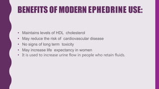 Ephedrine (Alkaloid) | PPTX