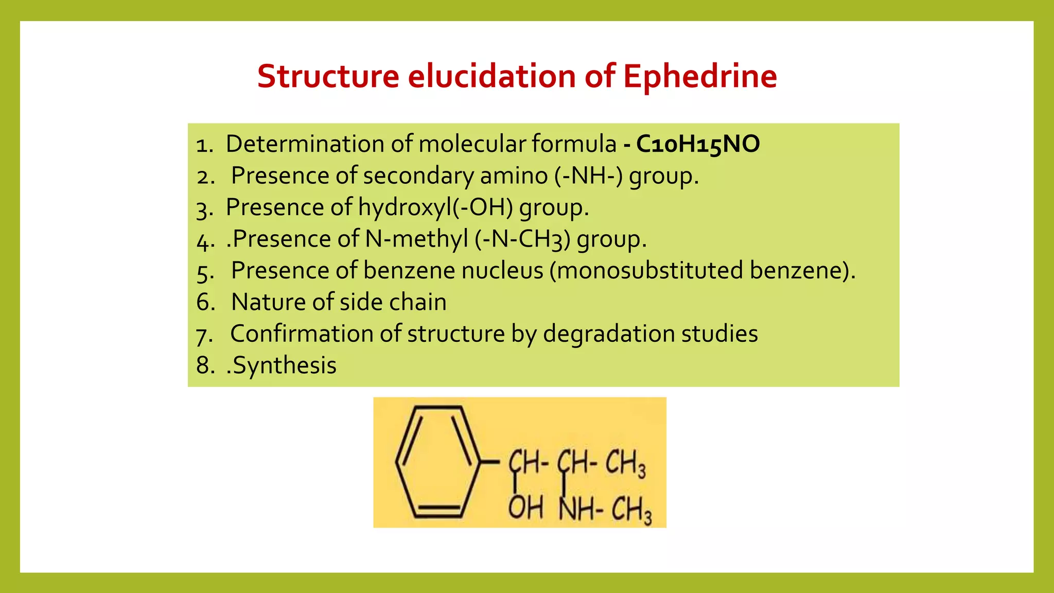 Ephedrine and morphine by Bharat (m. pharmacy).pptx