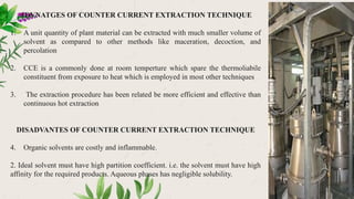 EPHEDRINE,QUININE,STRCHYNINEAND COUNTER CURRENT EXTRACTION TECHNIQUES.pptx