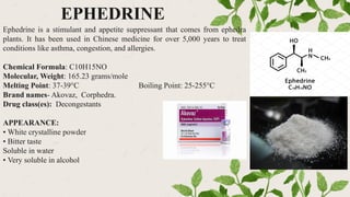 EPHEDRINE,QUININE,STRCHYNINEAND COUNTER CURRENT EXTRACTION TECHNIQUES.pptx