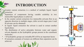 ALkALOIDS AND COUNTER CURRENT EXTRACTION TECHNIQUEpptx | PPT