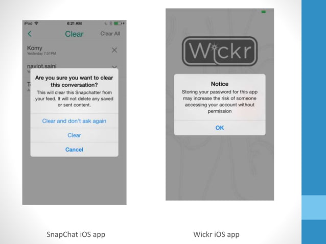 UX of Ephemeral Messaging | PPT