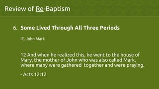 Review of Re-Baptism | PPT