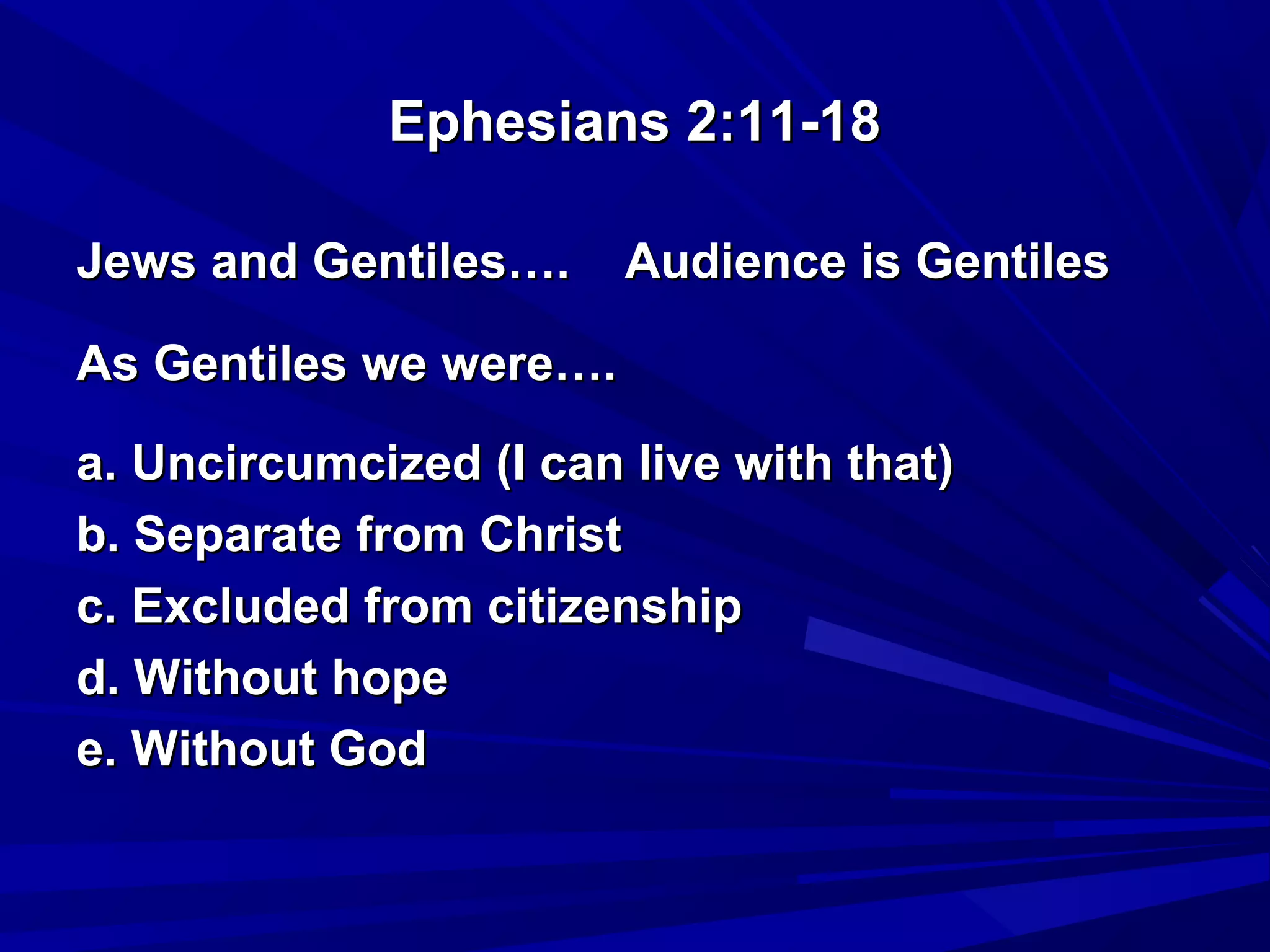 Ephesians: One In Christ | PPT