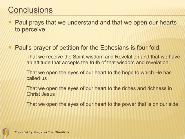 Ephesians 1 15 23 | PPT