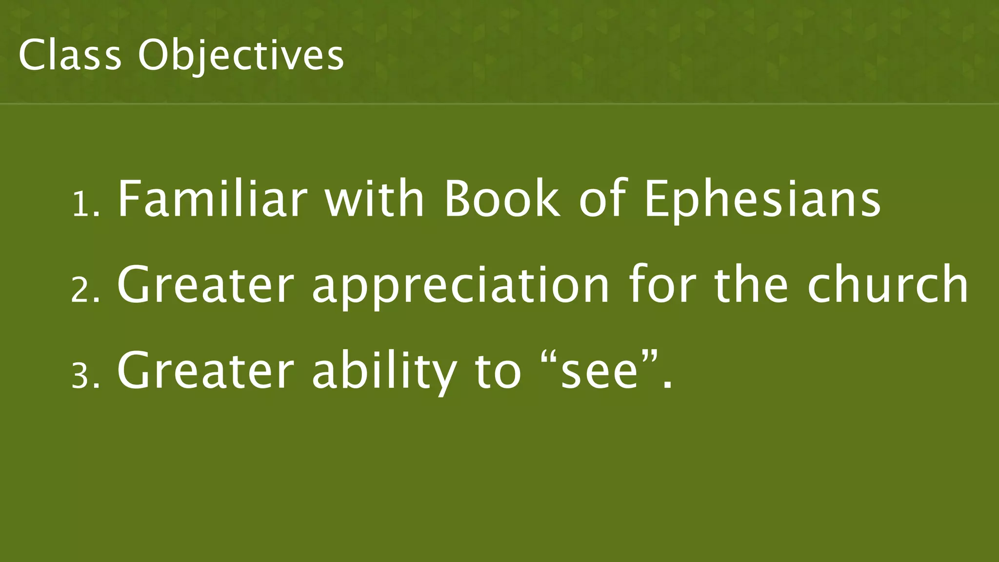 Ephesians for Beginners - #1 - Introduction | KEY