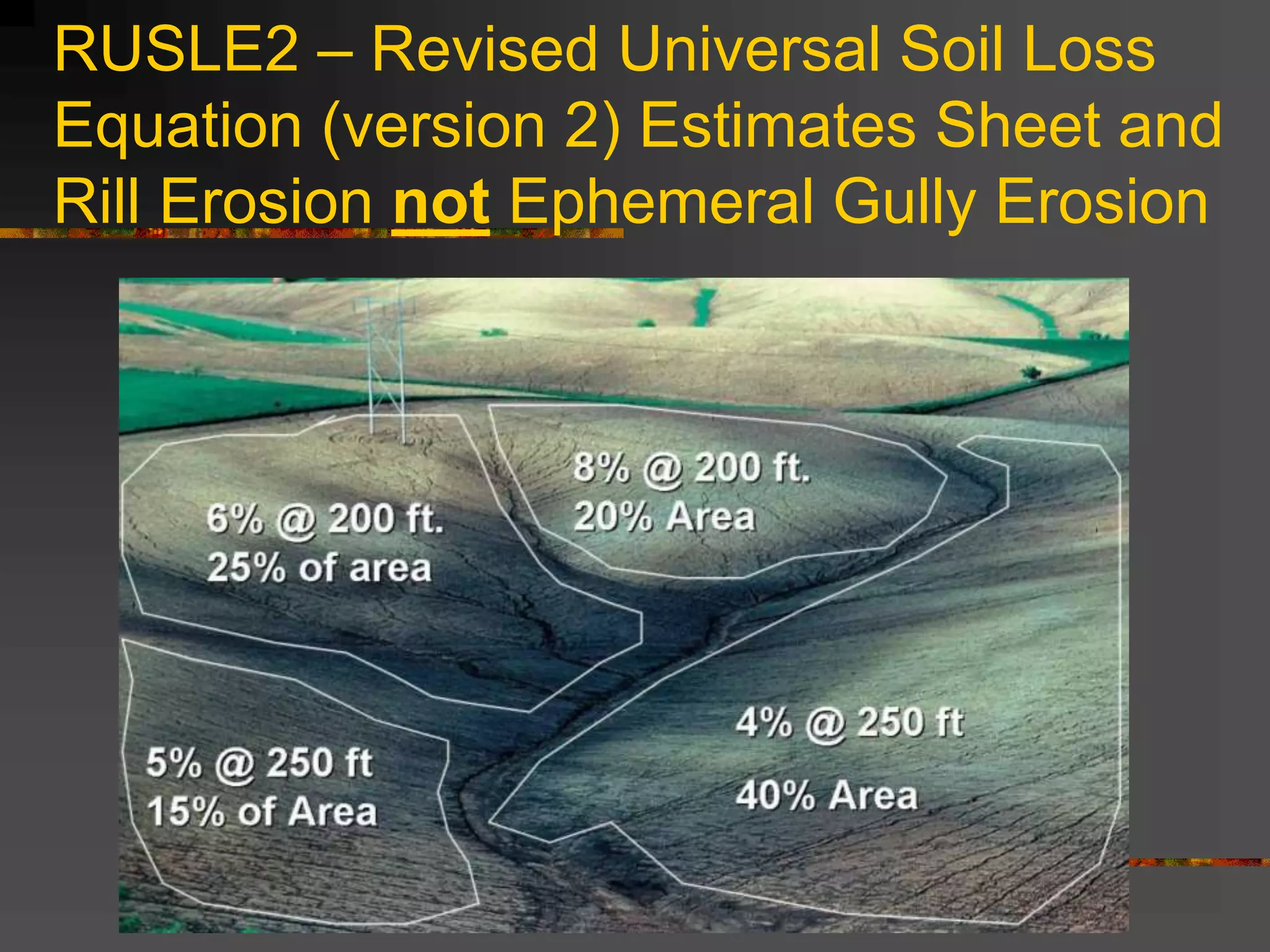 EphGEE: Ephemeral Gully Erosion Estimator - Dabney | PPTX