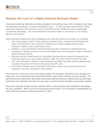 Top Private Company Board Mistakes | PDF