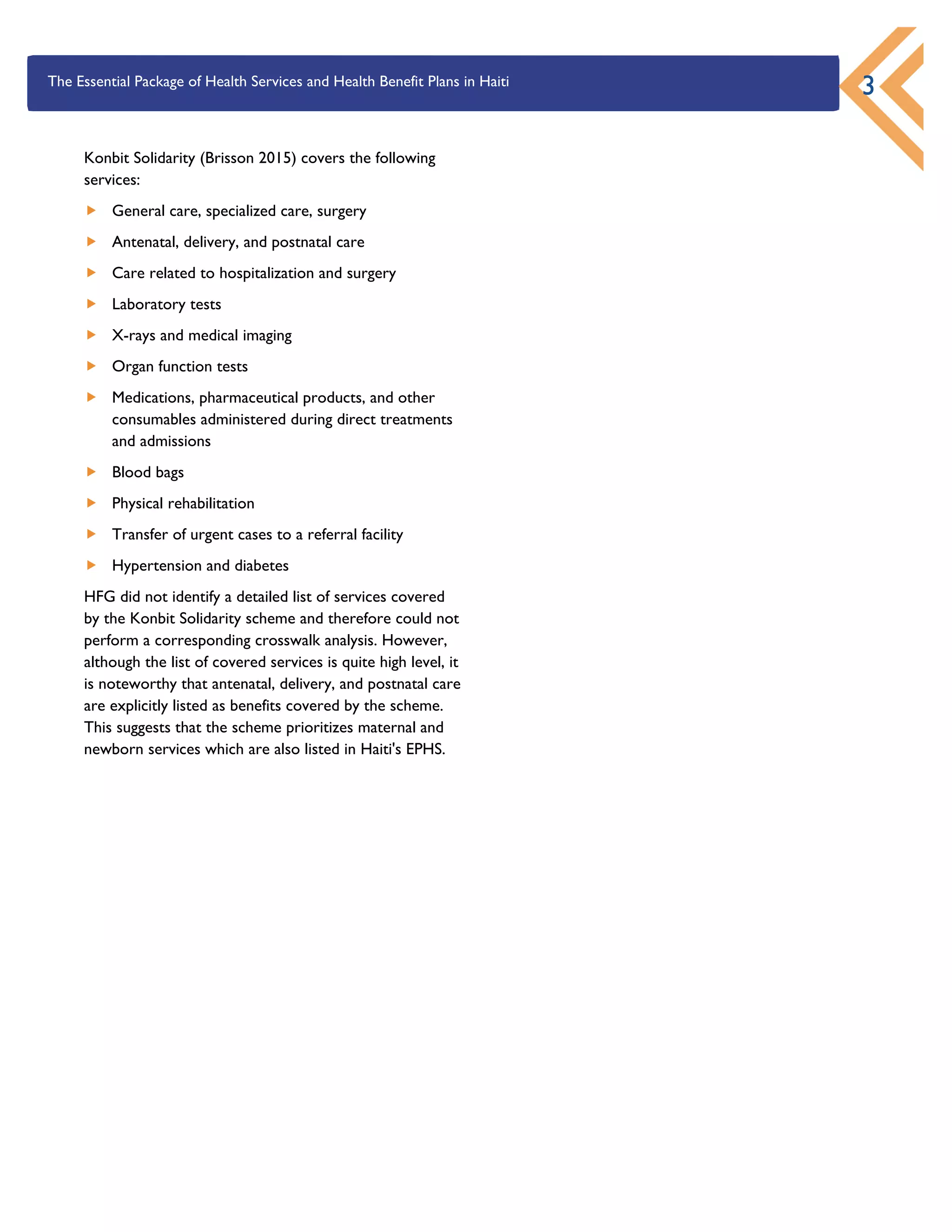 Essential Package of Health Services and Health Benefit Plans Mapping ...