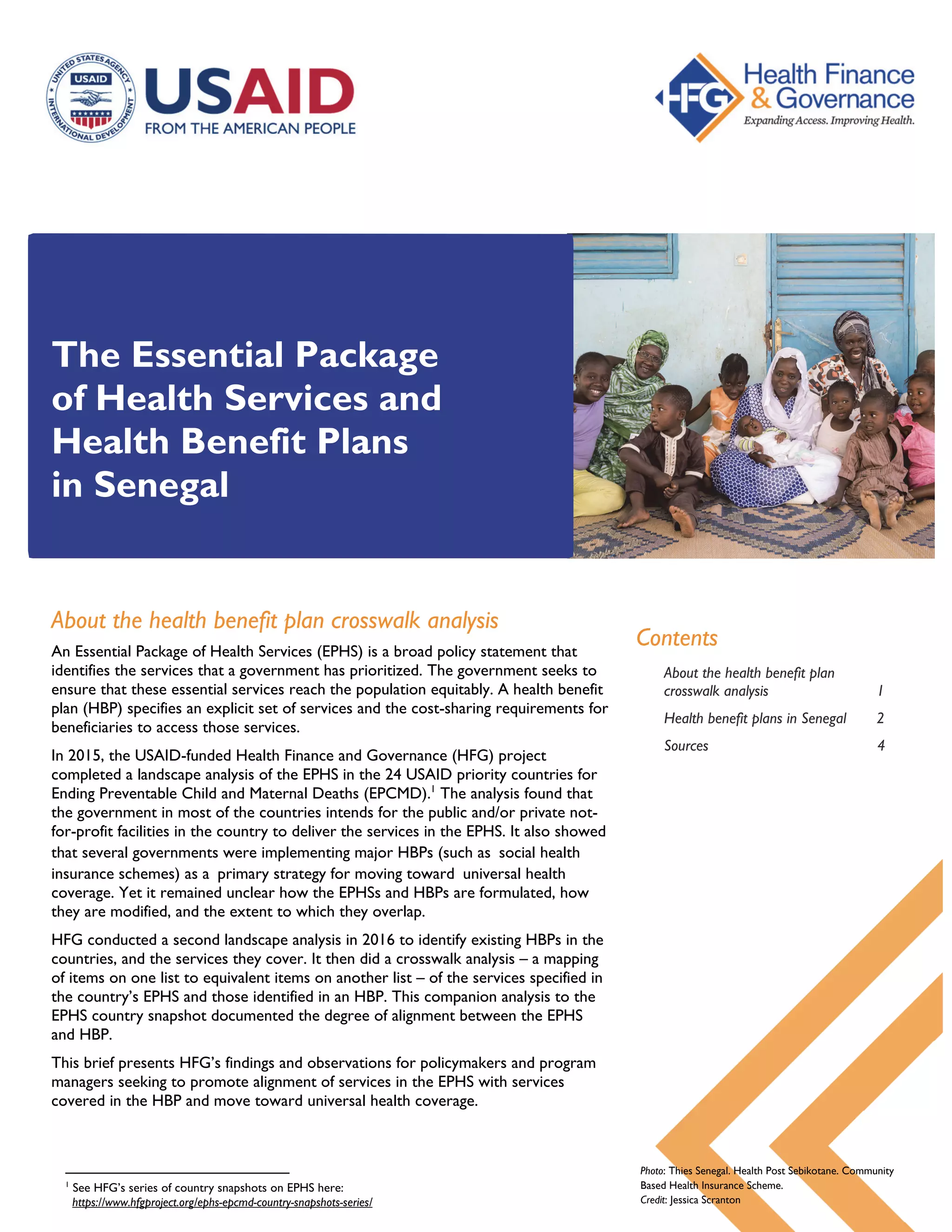 Essential Package of Health Services and Health Benefit Plans Mapping ...