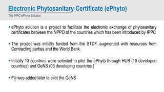 Generic ePhyto National System Piloting in Sri Lanka | PPTX