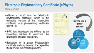 Generic ePhyto National System Piloting in Sri Lanka | PPTX