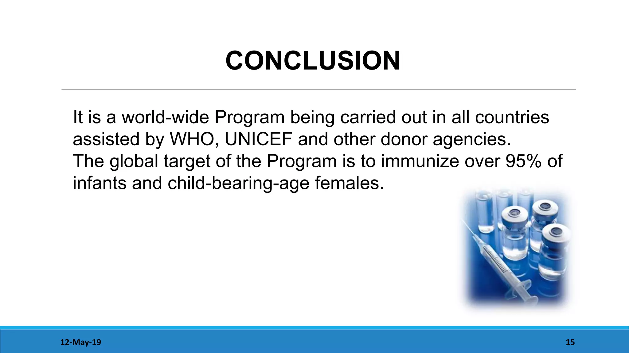 Health policy of expanded program on immunization | PPTX