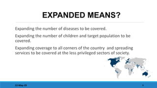 Health policy of expanded program on immunization | PPTX