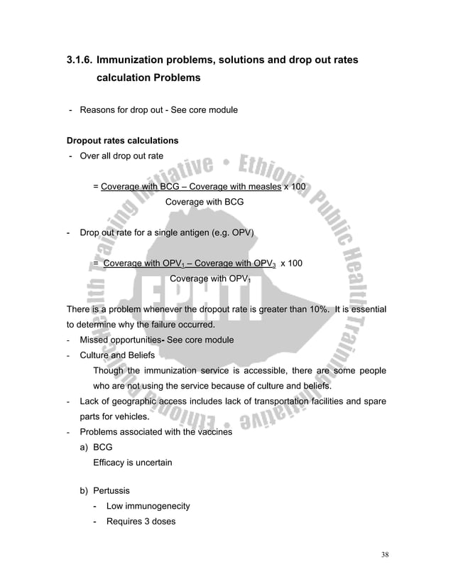 Expended Program In Immunization Pdf 1412