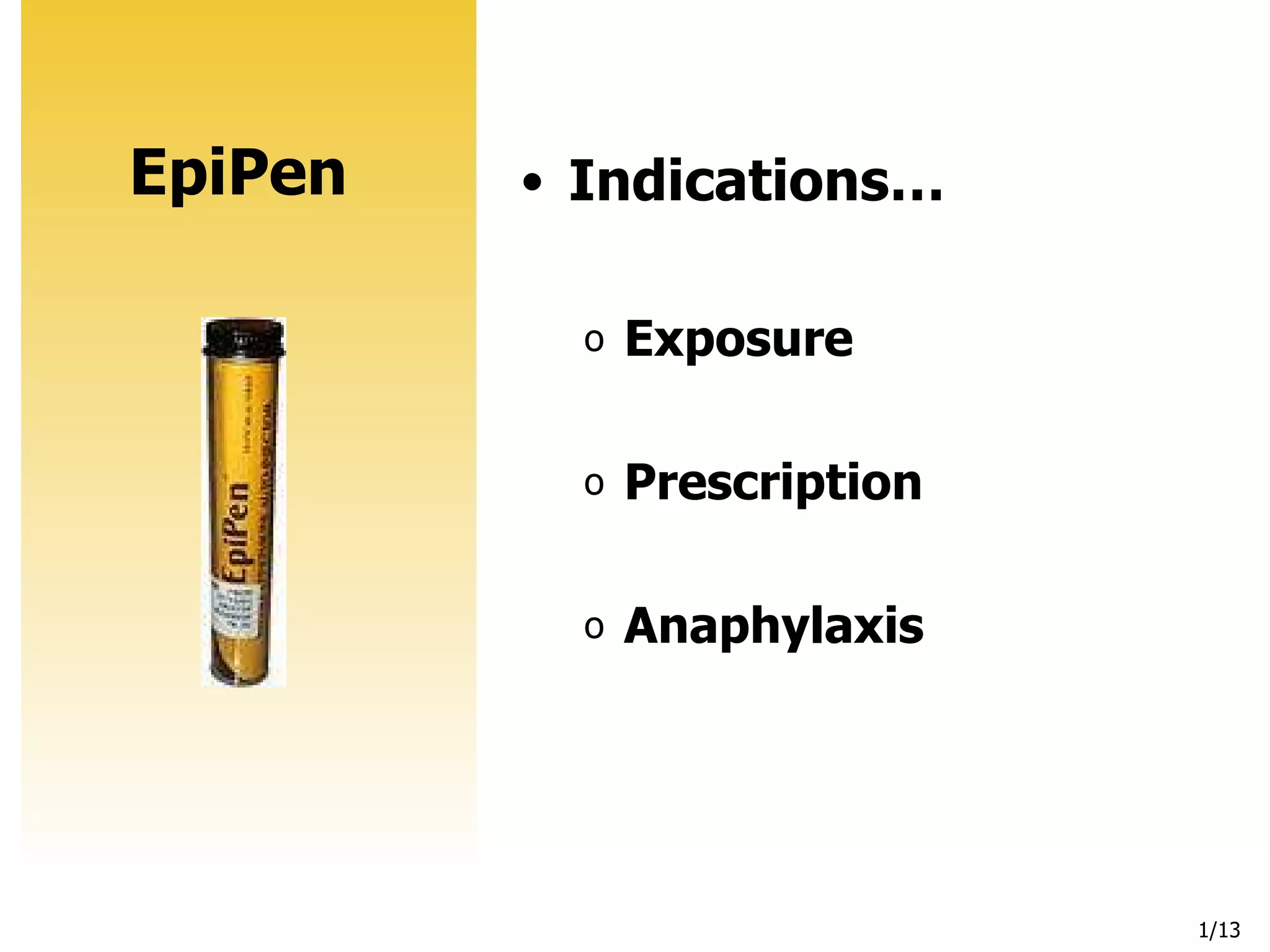 Epi pen presentation | PPT