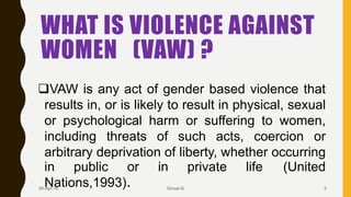 Violance Against Woman (VAW) | PPTX
