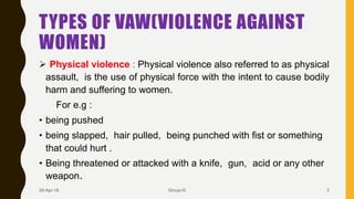 Violance Against Woman (VAW) | PPTX