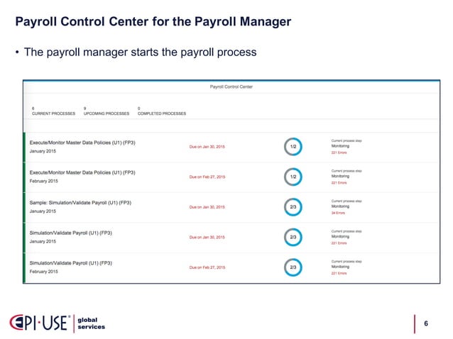 About SAP Payroll Control Center by EPI-USE | PDF