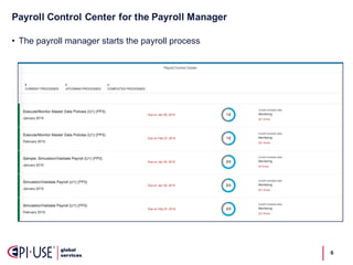 Payroll Control Center for SAP and SuccessFactors Payroll | PDF