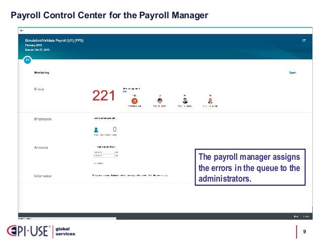 Payroll Control Center for SAP and SuccessFactors Payroll