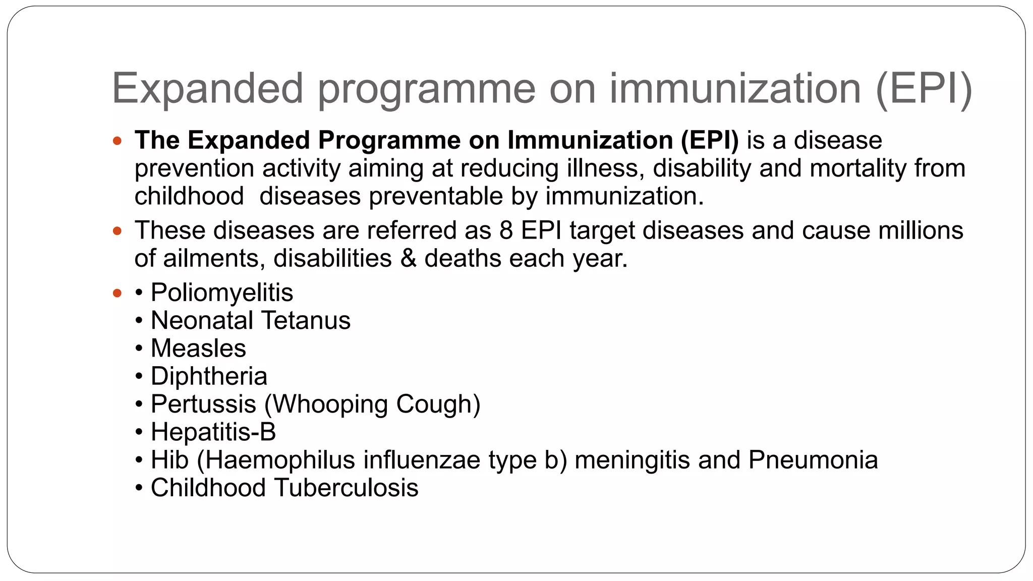 Expanded Program On Immunization Pptx
