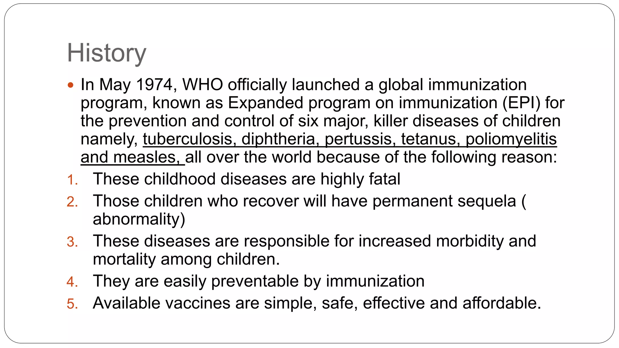Expanded Program On Immunization Pptx