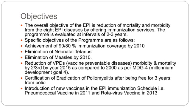 Expanded program on Immunization | PPTX