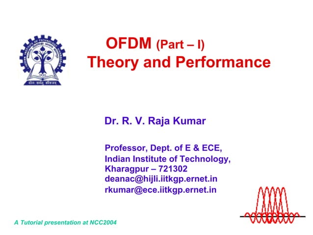 Ncc2004 ofdm tutorial part i-rvr | PPT