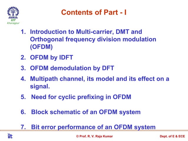 Ncc2004 ofdm tutorial part i-rvr | PPT