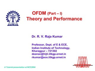 Ncc2004 ofdm tutorial part i-rvr | PPT