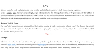 Epic as a literary form and it's development over the ages.pptx
