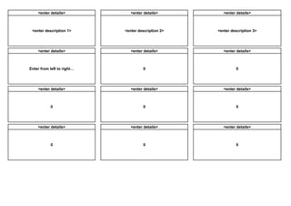 Agile Epic Card Template | XLS