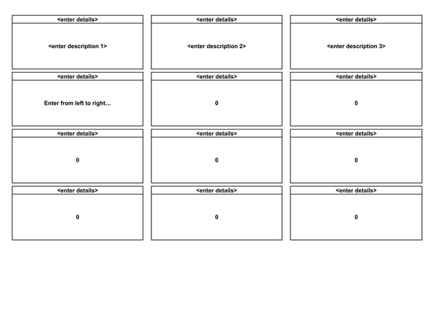 Agile Epic Card Template | XLS