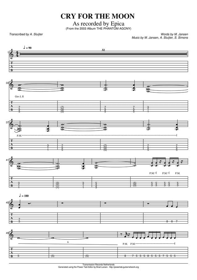 Epica cry for_the_moon | PDF