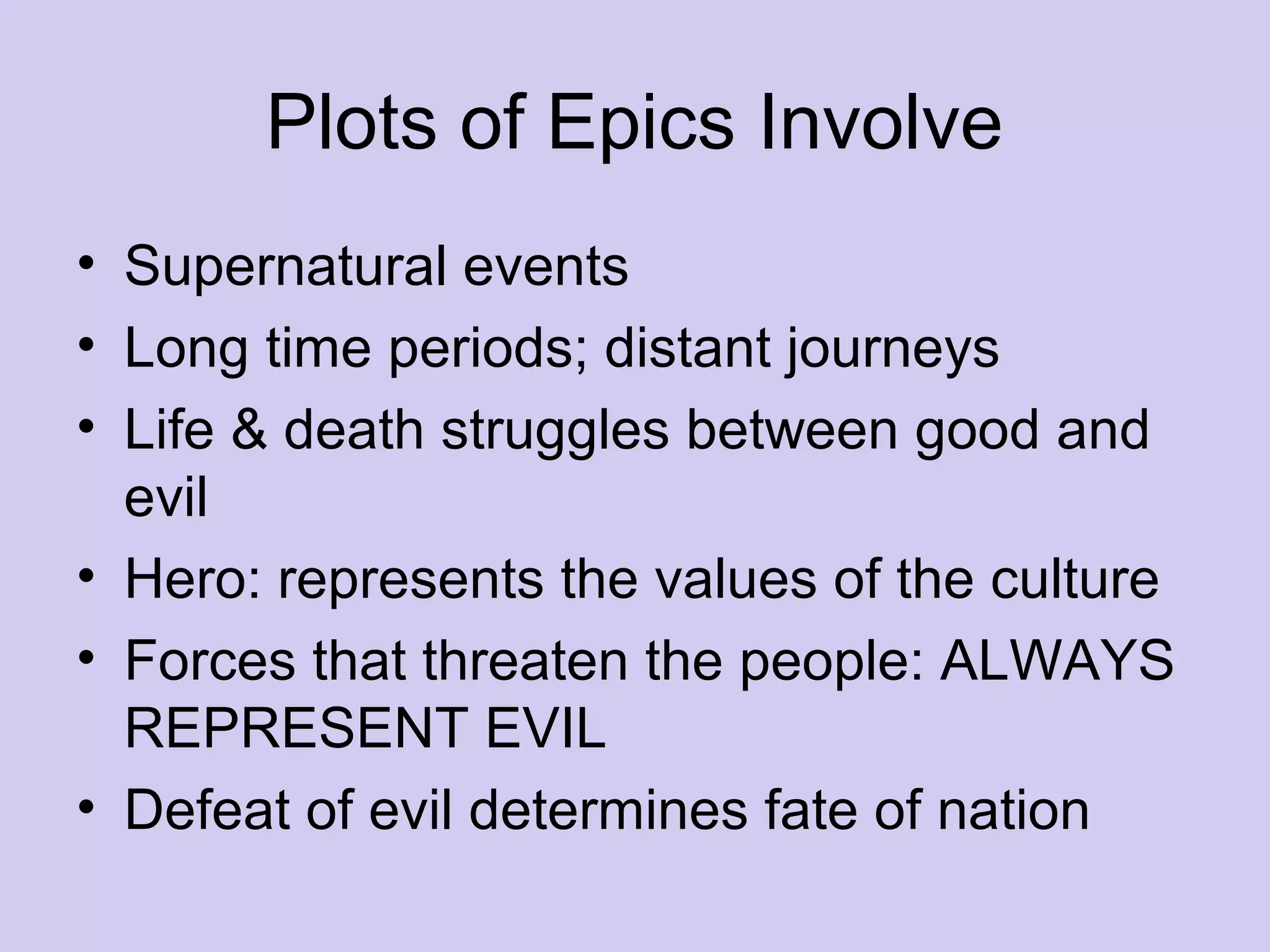 Epic and epic hero | PPT