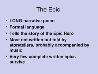 Epic and epic hero | PPT