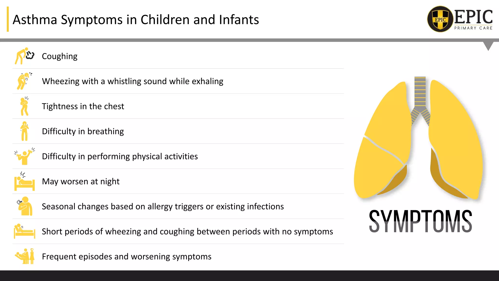 Asthma in children & Infants: Symptoms and Treatment | PPTX | Lung and ...