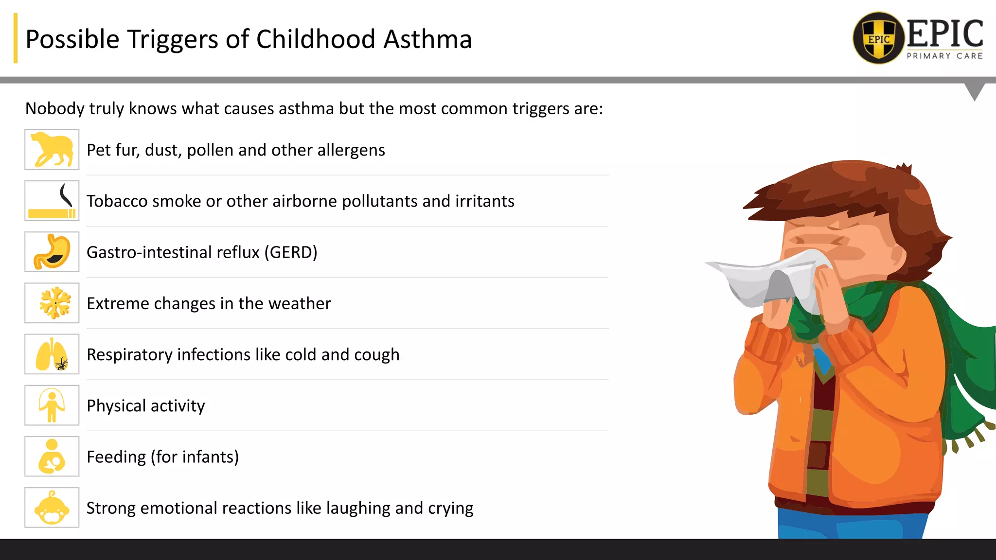 Asthma in children & Infants: Symptoms and Treatment | PPTX | Lung and ...