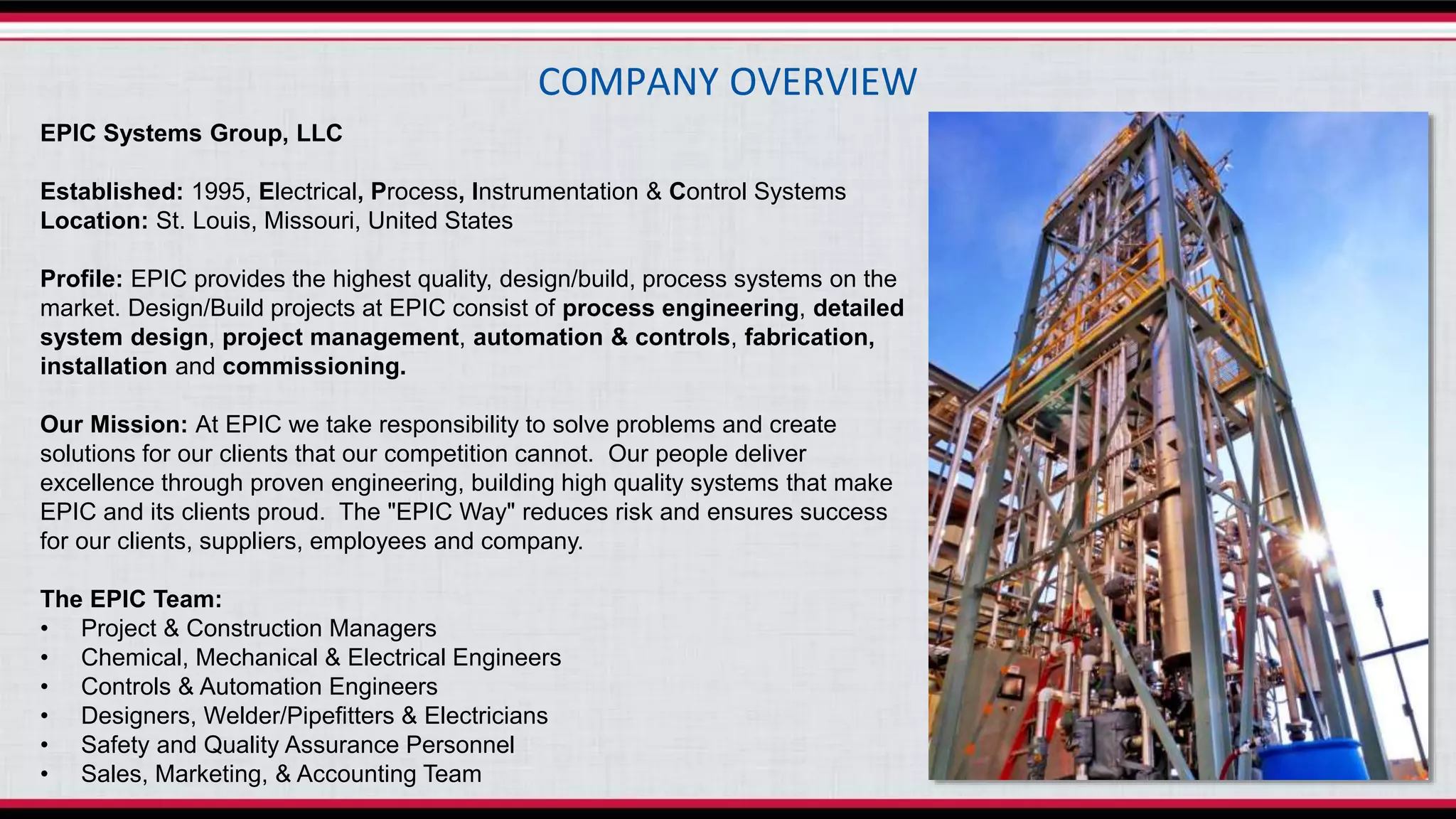 EPIC Capabilities Overview Presentation | PPT