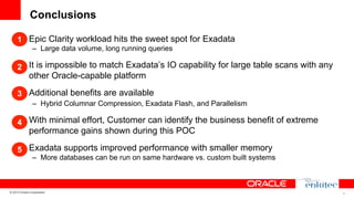 Epic Clarity Running on Exadata | PPT