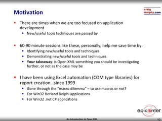 epicenter2010 Open Xml | PPTX | Desktop Publishing | Computer Software and Applications