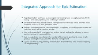 Epic Estimation 2019 | PPTX