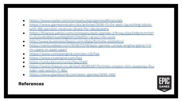 Epic Games Company Presentation | PDF | Technology & Computing