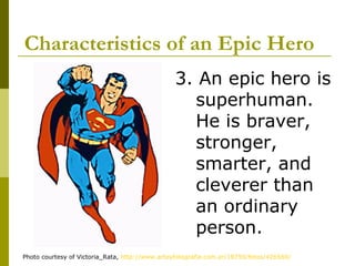 Epic Hero Characteristics | PPT