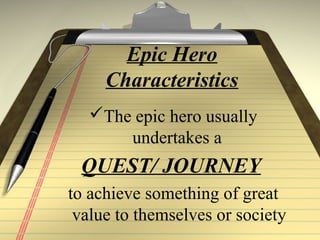 Epic hero powerpoint | PPT